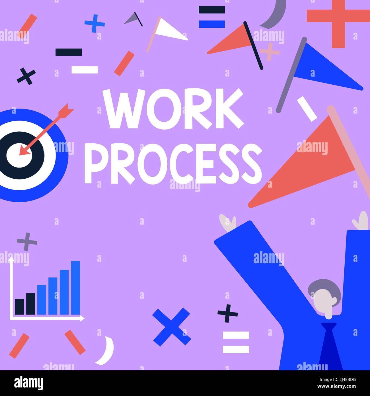 Conceptual display Work Process. Business idea Standard procedures how ...