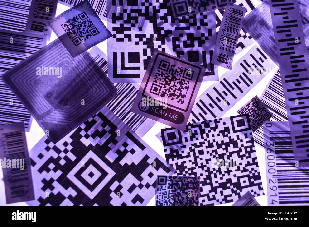 QR Code, Barcode, Security Tag, Transparent Stock Photo - Alamy