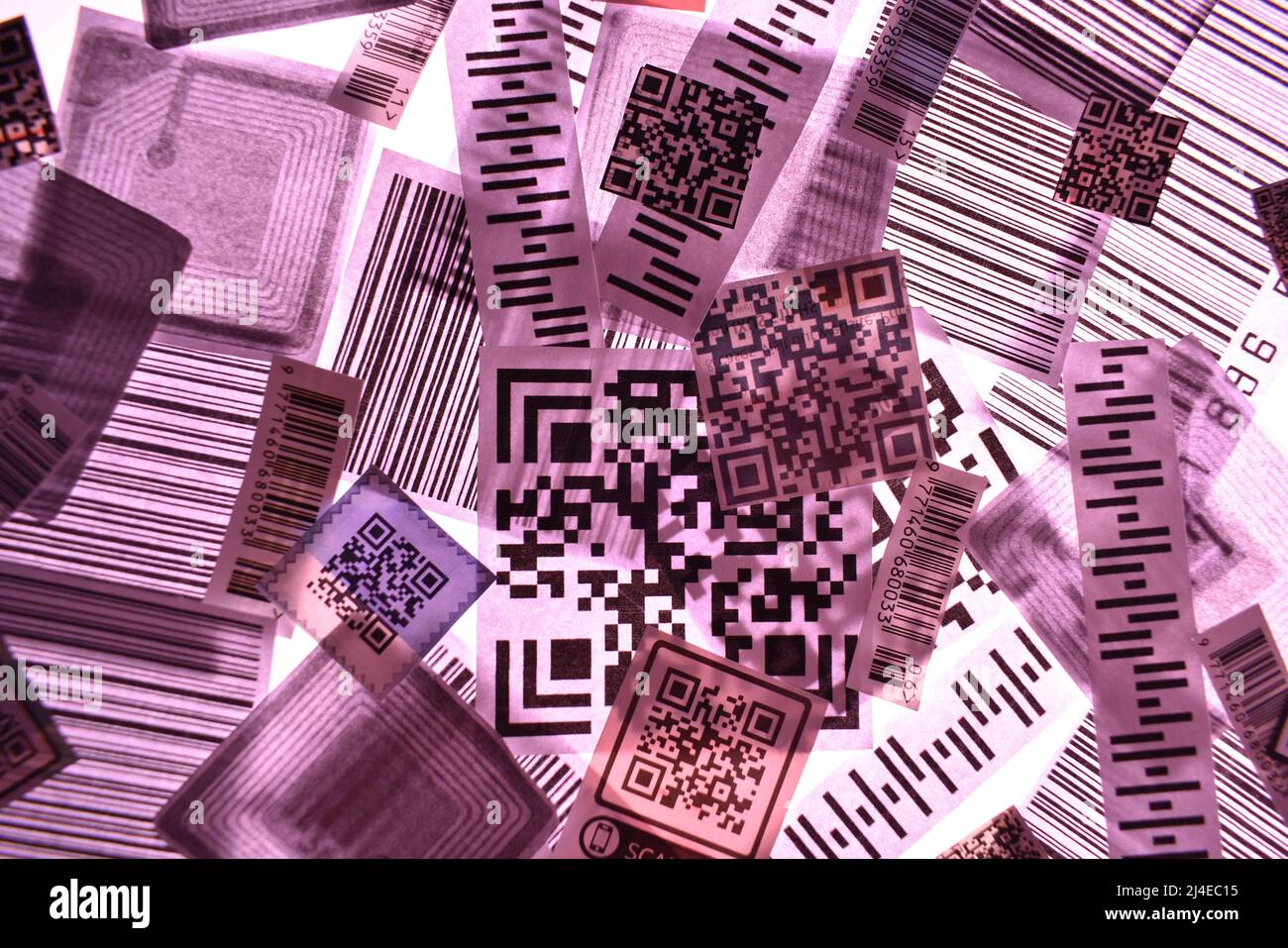 QR Code, Barcode, Security Tag, Transparent Stock Photo - Alamy