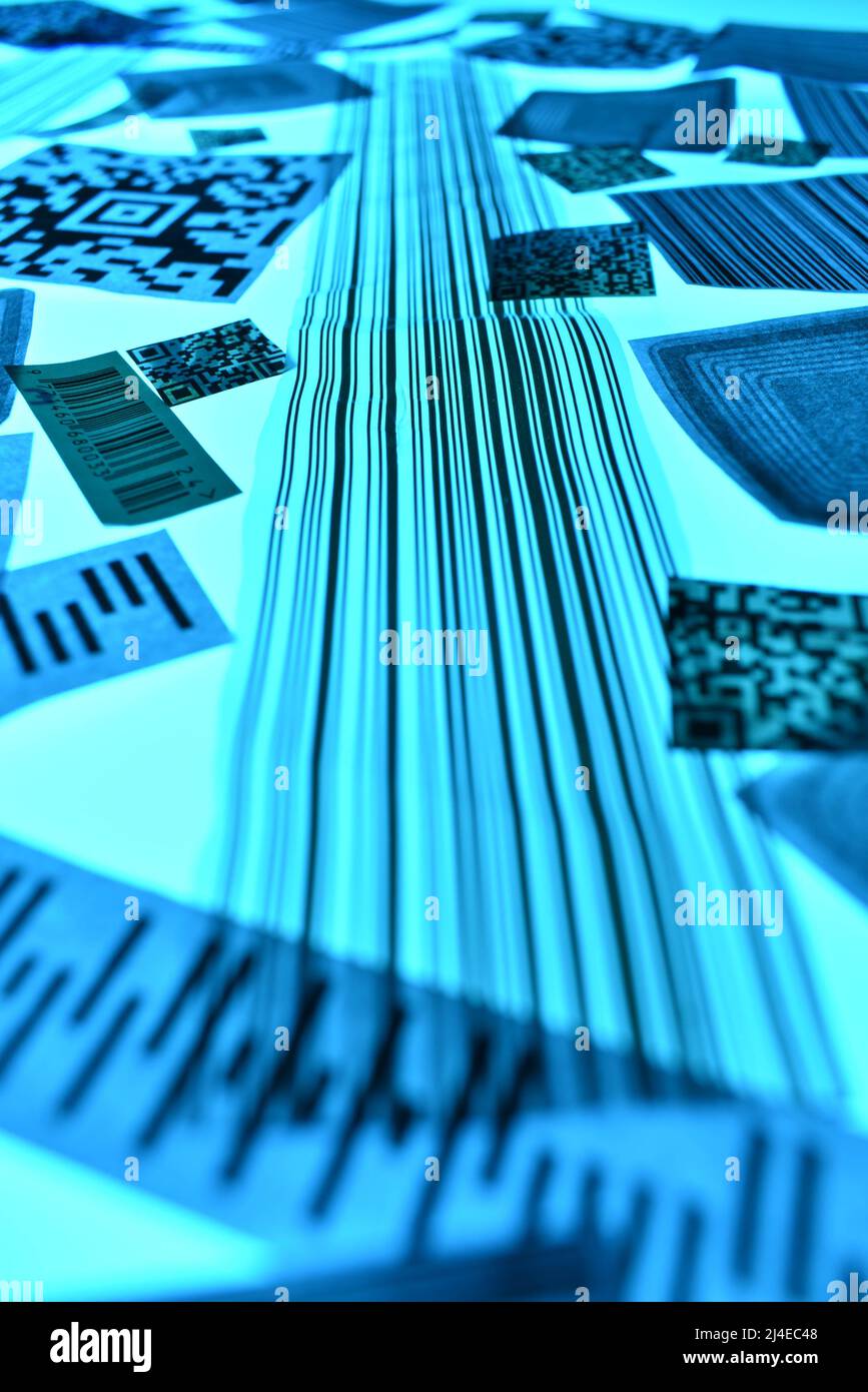 QR Code, Barcode, Security Tag, Transparent Stock Photo - Alamy