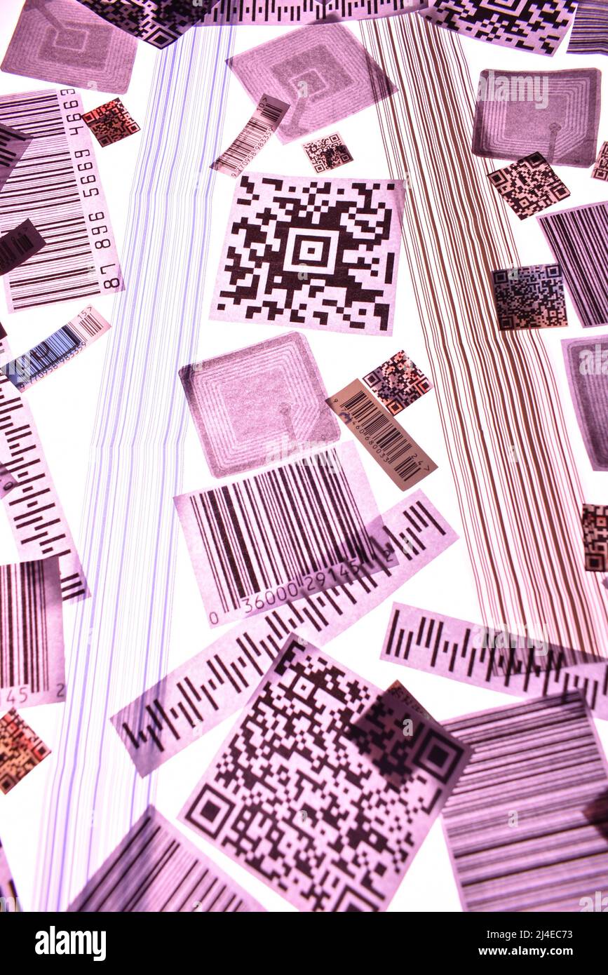 QR Code, Barcode, Security Tag, Transparent Stock Photo - Alamy