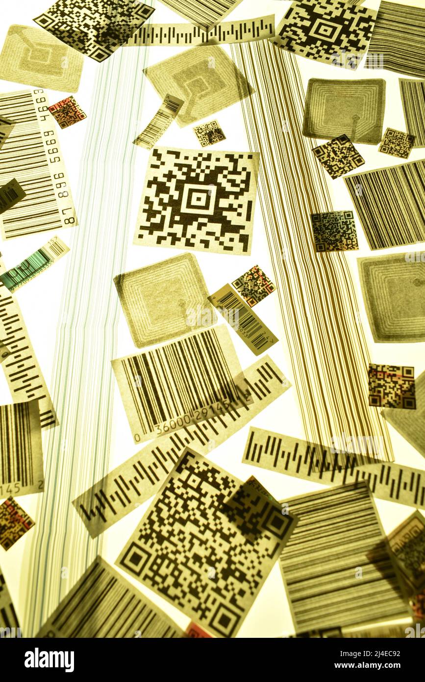 Various barcodes hi-res stock photography and images - Alamy