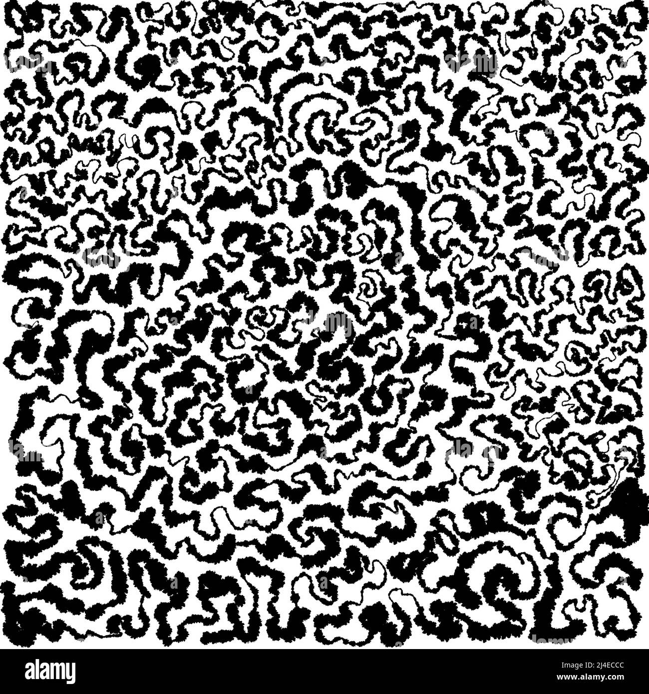Abstract wavy lines texture. Hand drawn minimalistic lace illustration ...