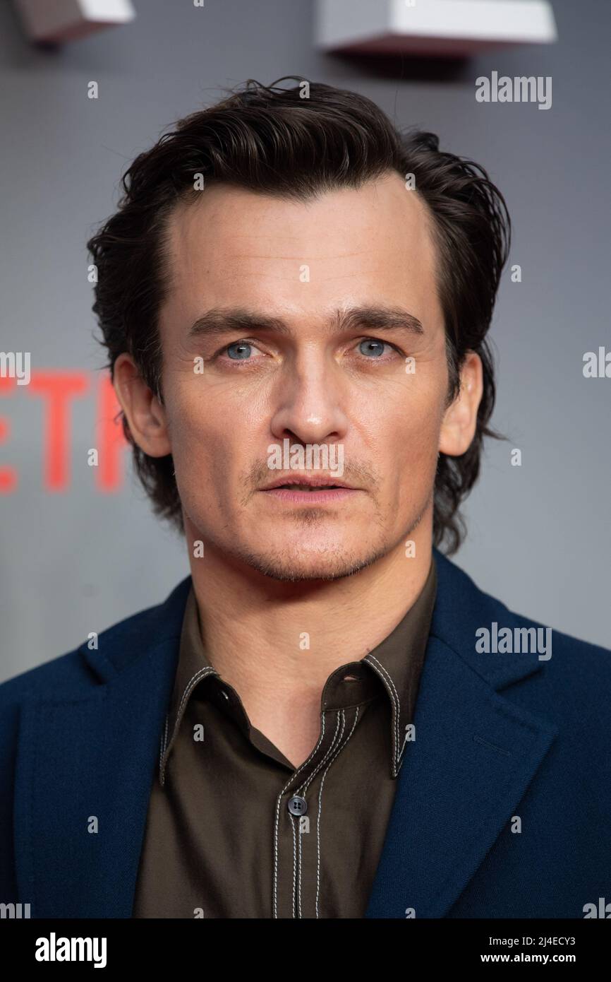 London, UK. 14 April 2022. Rupert Friend at the World premiere of ...