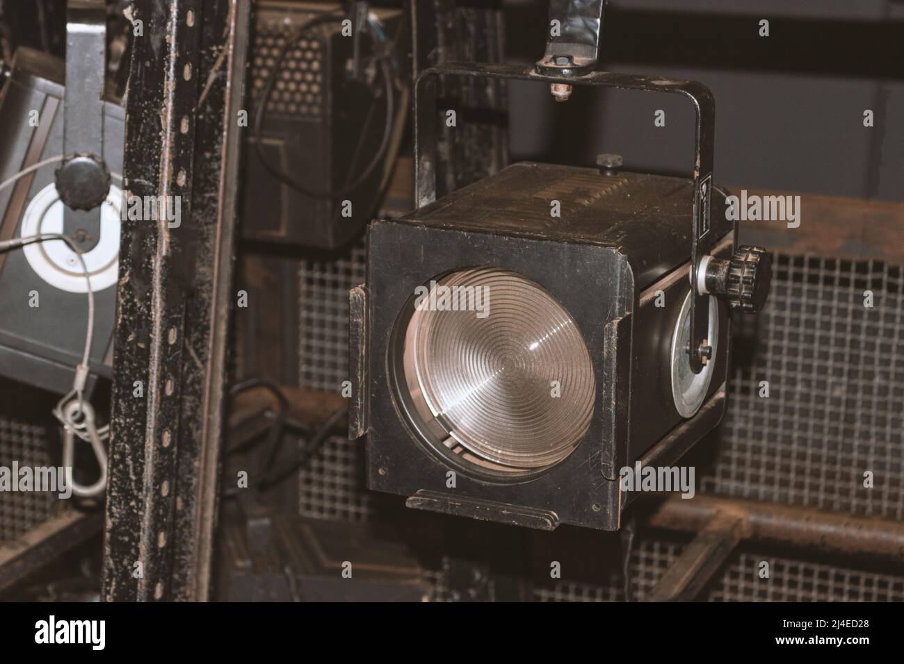 Old Projectors. Retro Equipment Theater Stage Image Concept Stock Photo ...