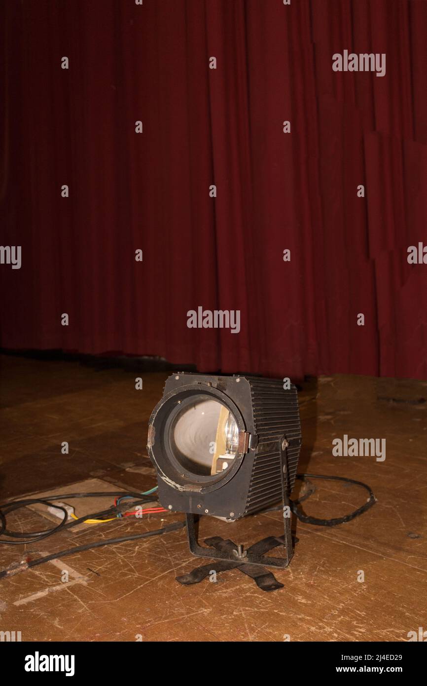 Old Projectors. Retro Equipment Theater Stage Image Concept Stock Photo ...