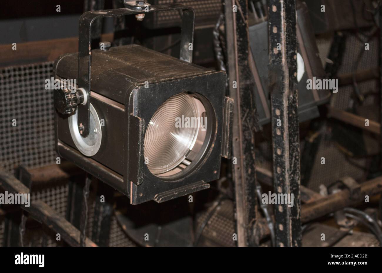 Old Projectors. Retro Equipment Theater Stage Image Concept Stock Photo ...