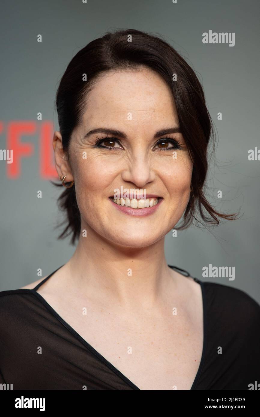 London, UK. 14 April 2022. Michelle Dockery at the World premiere of ...