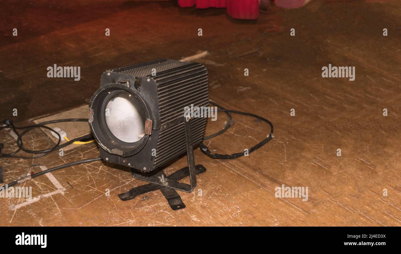 Old Projectors. Retro Equipment Theater Stage Image Concept Stock Photo ...