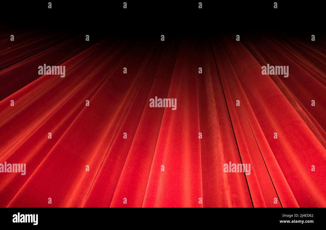 Red curtains Stage texture. Theater Image Concept Stock Photo - Alamy