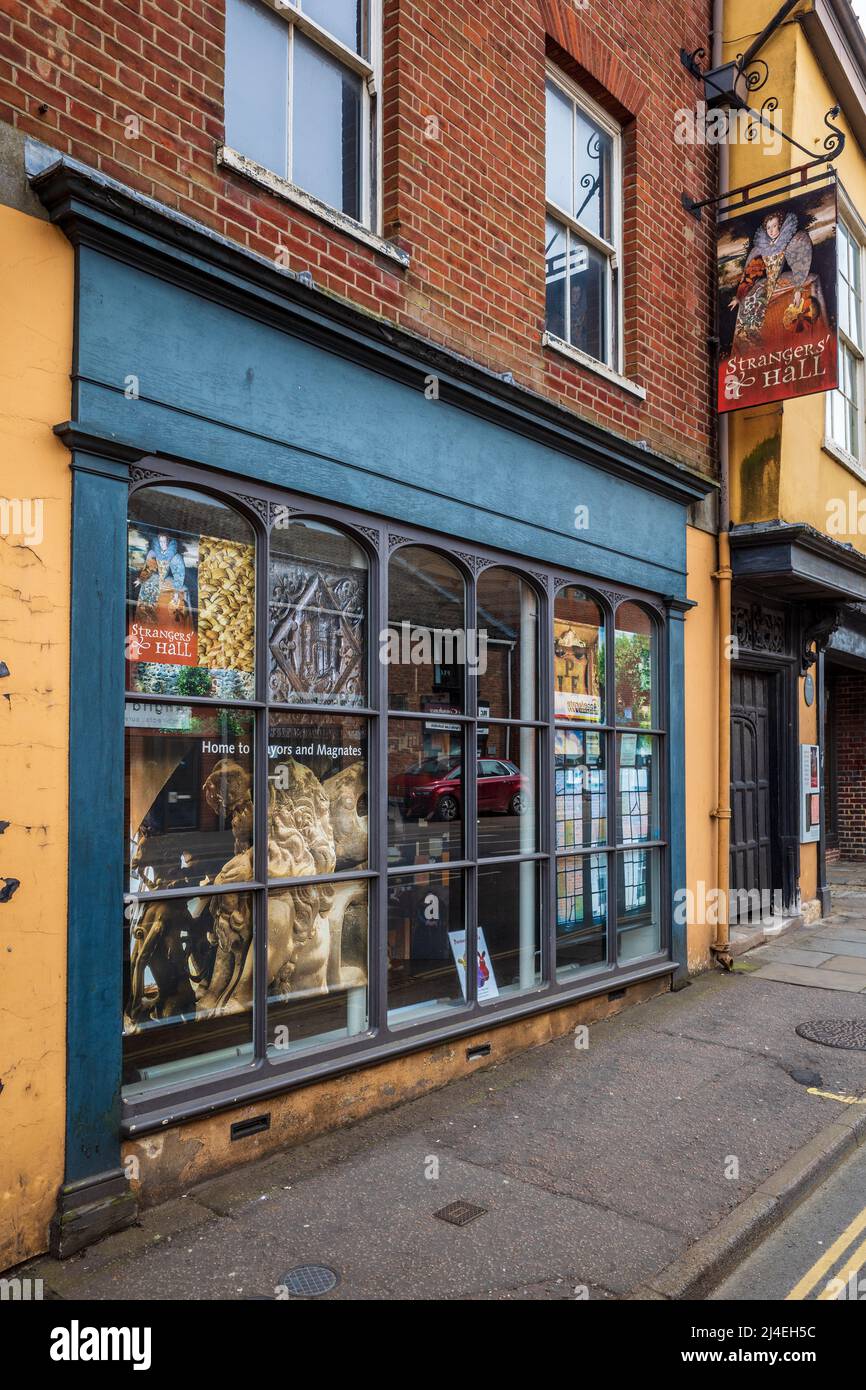 Strangers Hall Museum in Norwich UK. Strangers' Hall is a museum of ...