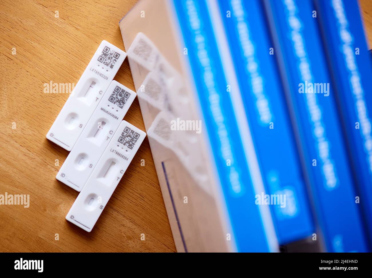 Covid lateral Flow tests kits Stock Photo - Alamy