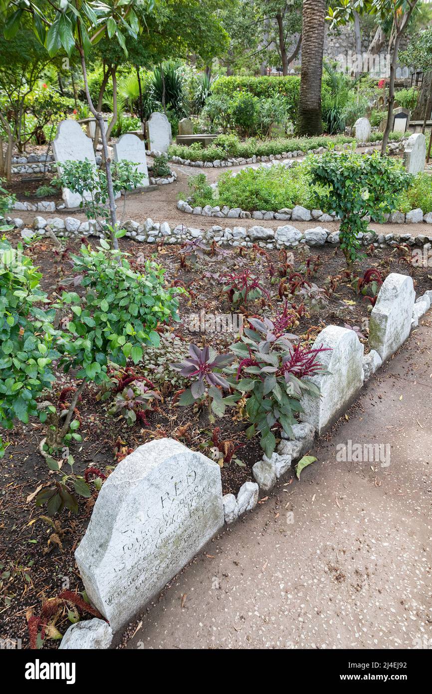 Trafalgar cemetery, Gibraltar Stock Photo - Alamy