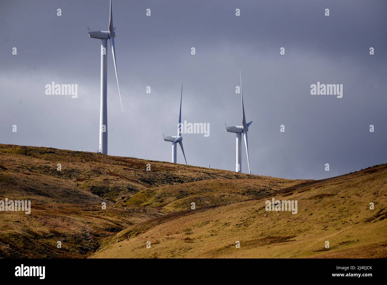 Green Knowes Windfarm Wind power Stock Photo - Alamy