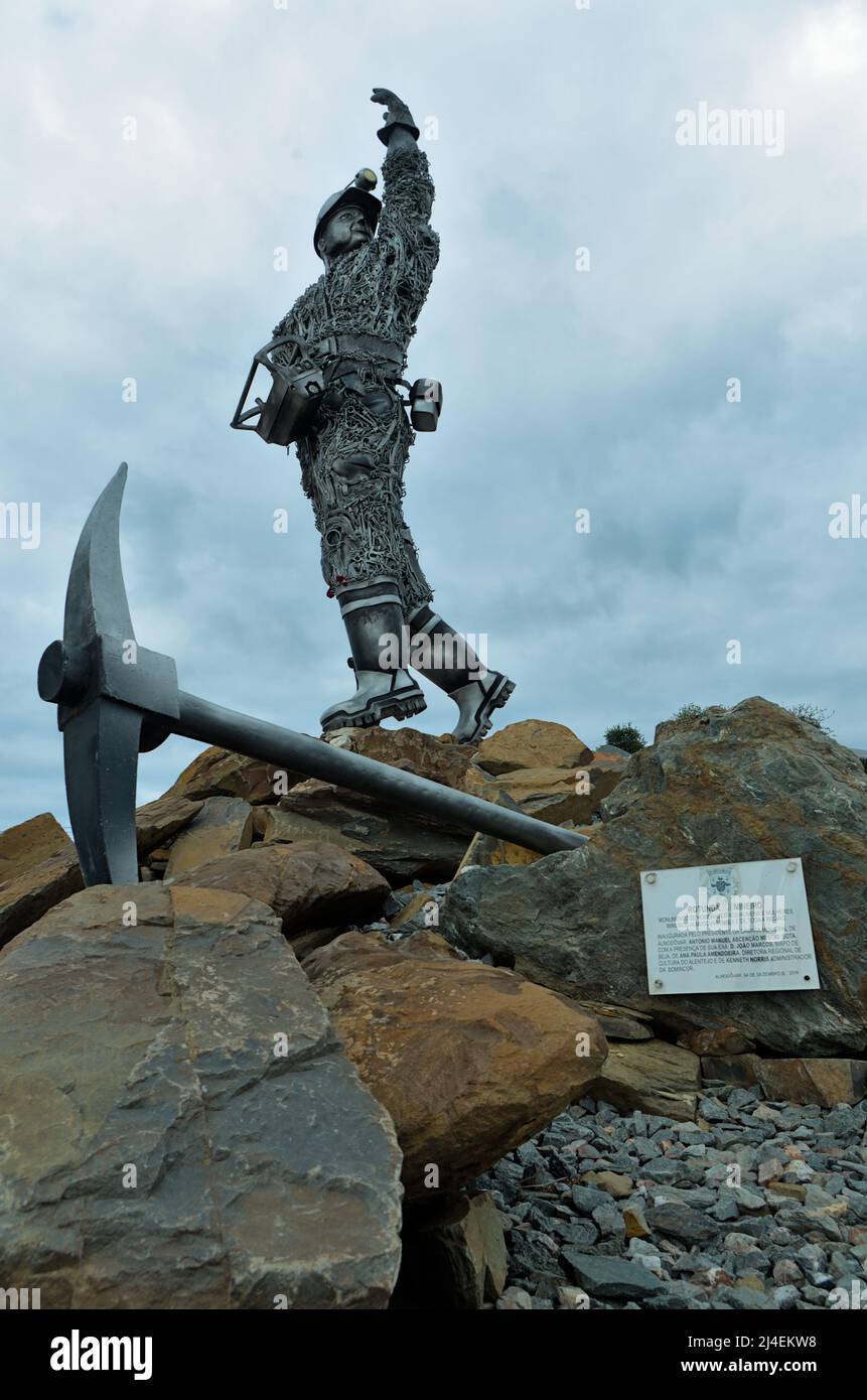 Bronze statue miner in hi-res stock photography and images - Alamy