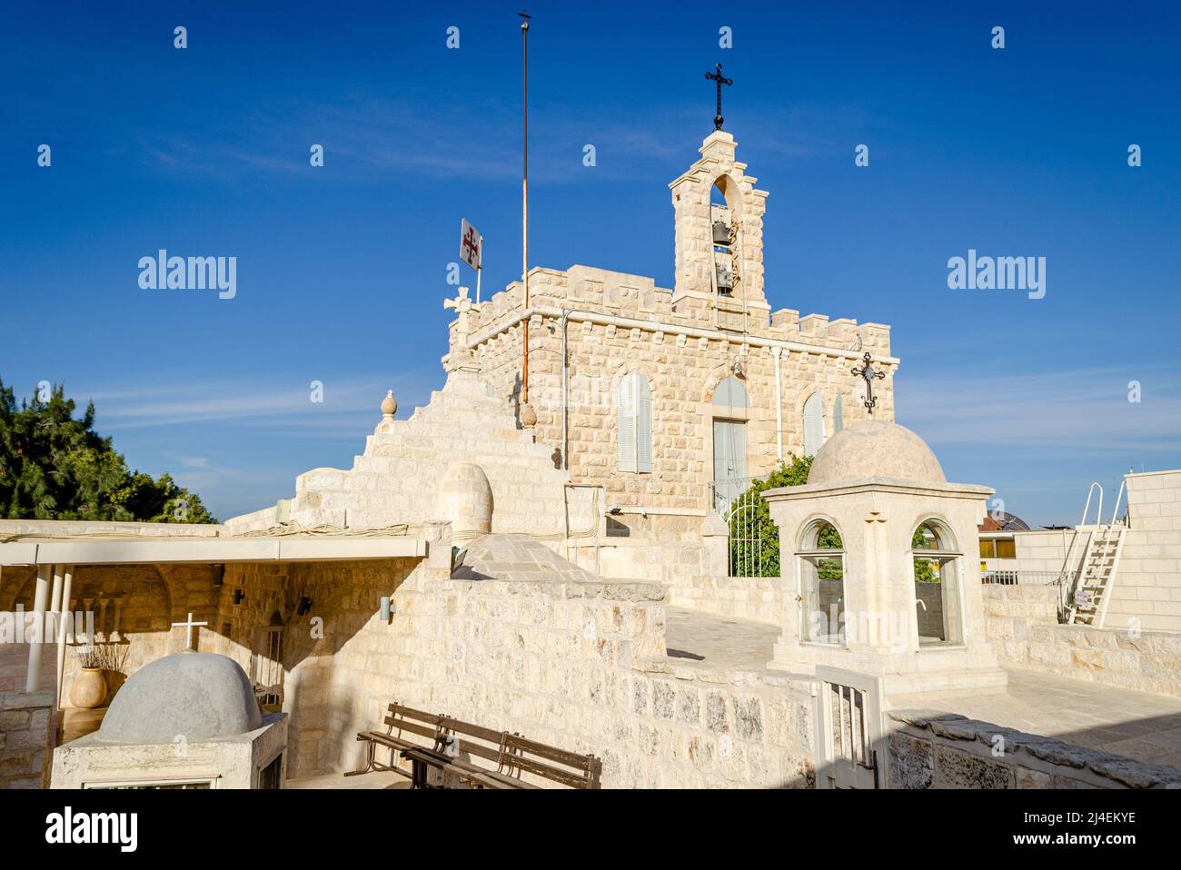 Chapel of the Milk Grotto in Bethlehem in the West Bank of the ...