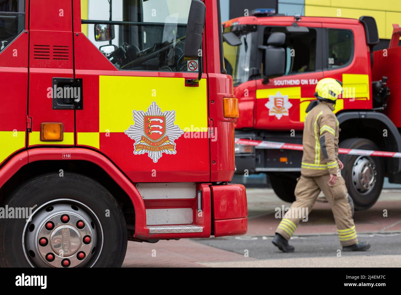 Essex County Fire & Rescue Service carrying out training exercise at ...