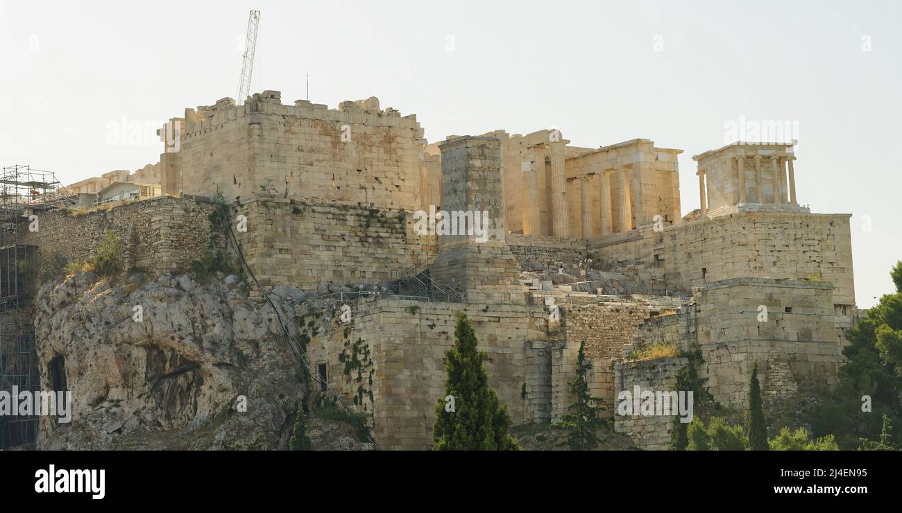 Old temples on acropolis hi-res stock photography and images - Alamy