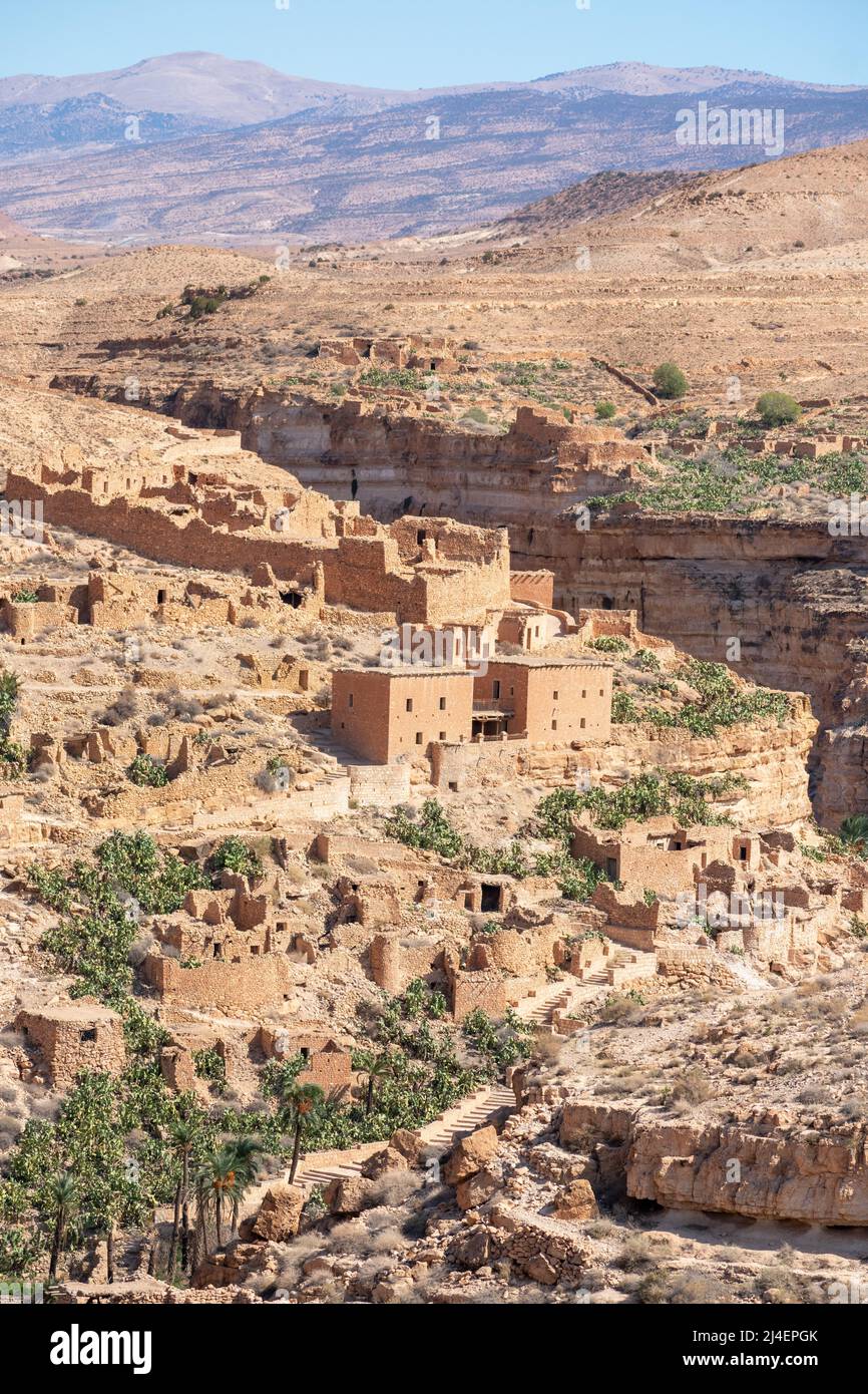 Scenic view from Ghoufi canyon in the Aures region, Batna, Algeria ...