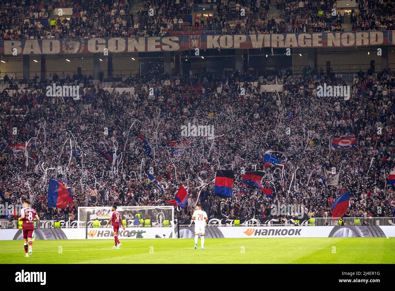 Groupama stadium fans hi-res stock photography and images - Alamy
