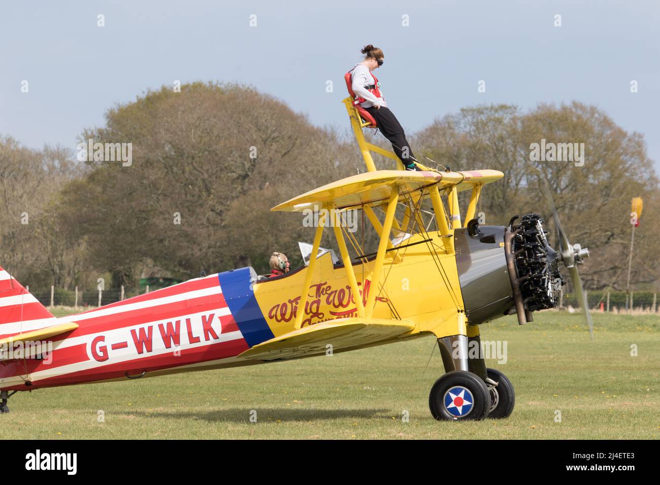 Stearman biplane rudder hi-res stock photography and images - Alamy