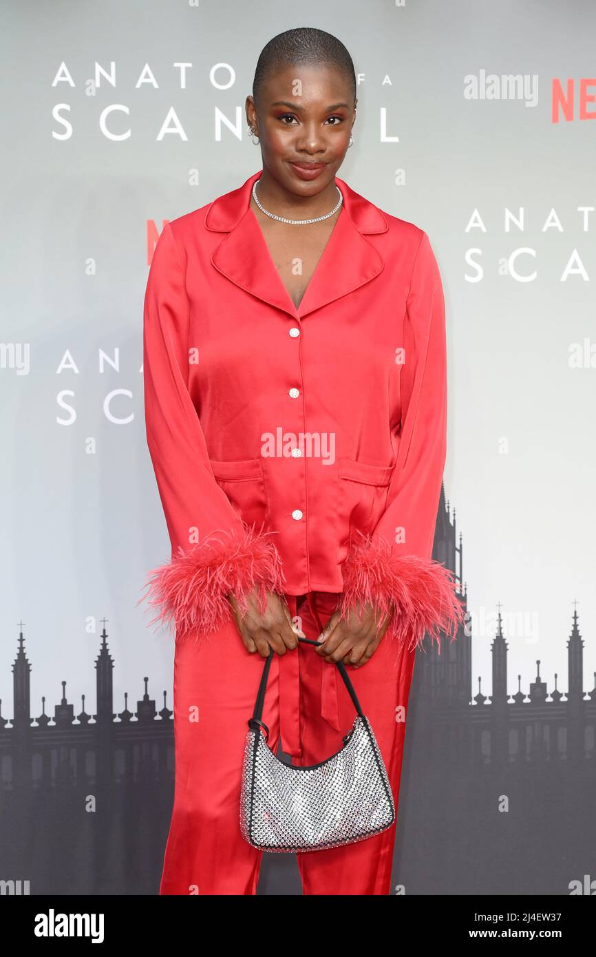 London, UK. 14 April 2022. Yomi Adegoke at the World premiere of ...