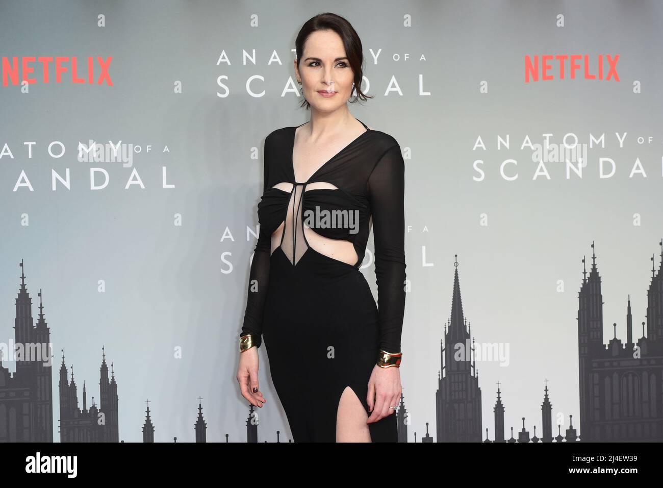 London, UK. 14 April 2022. Michelle Dockery at the World premiere of ...
