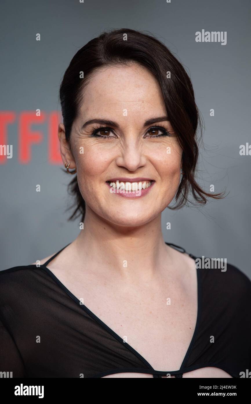 London, UK. 14 April 2022. Michelle Dockery at the World premiere of ...