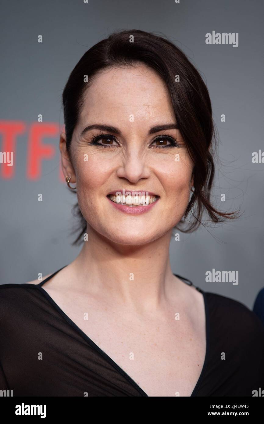 London, UK. 14 April 2022. Michelle Dockery at the World premiere of ...
