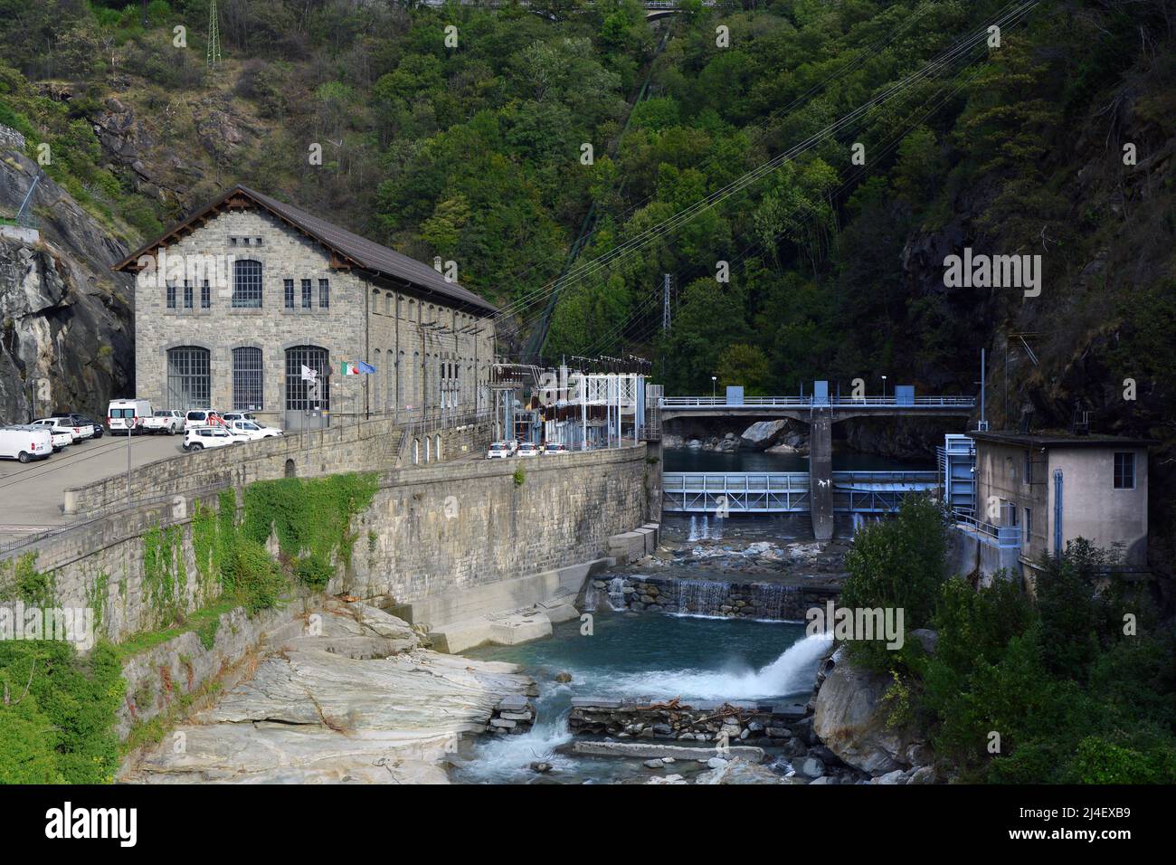 Pont Saint Martin, Aosta Valley, Italy. -10/11/2020- The ancient ...