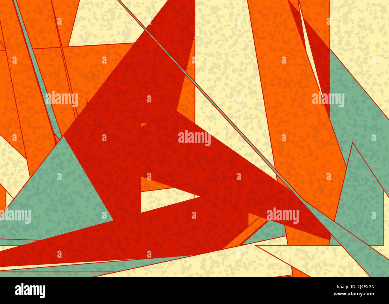 Piet Mondrian Style Computational Generative Art background ...