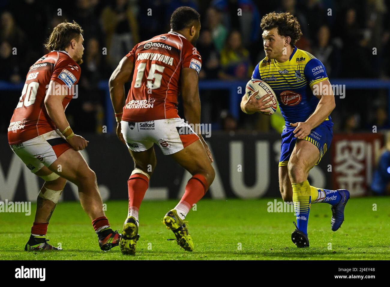 Rob Mulhern #19 of Warrington Wolves in action Stock Photo - Alamy