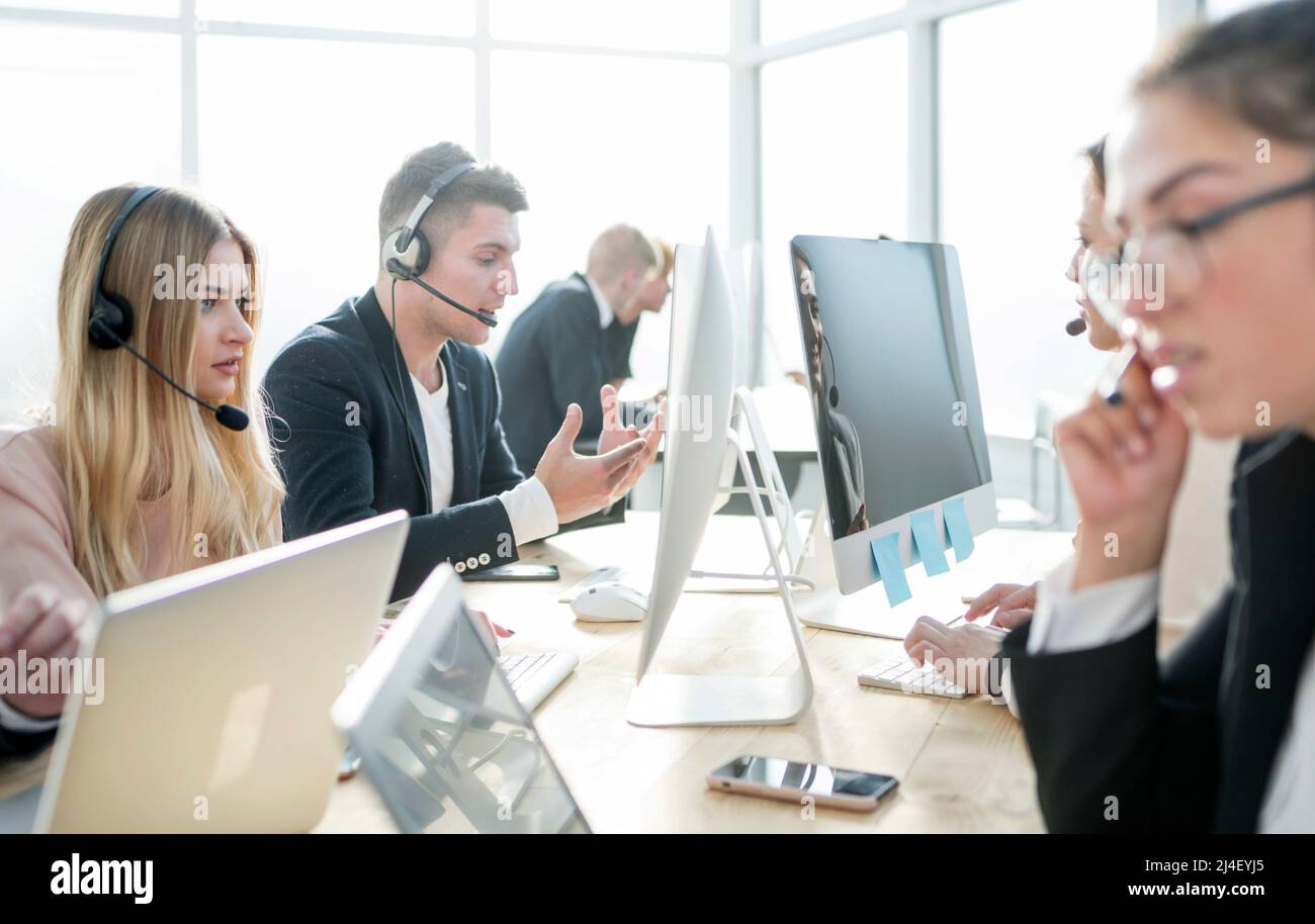 Customers communicating hi-res stock photography and images - Alamy