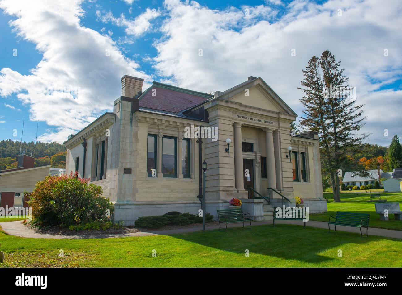 James E. Nichols Memorial Library at 35 Plymouth Street in historic ...