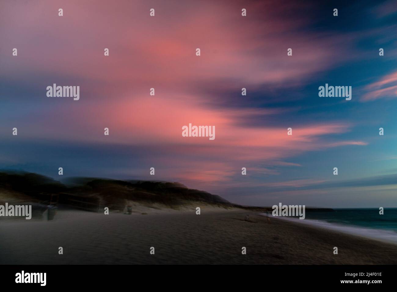 North Coogee beach, sunset, long exposure Stock Photo - Alamy