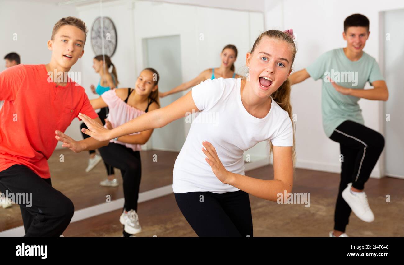 Boy and girl dance together hi-res stock photography and images - Alamy