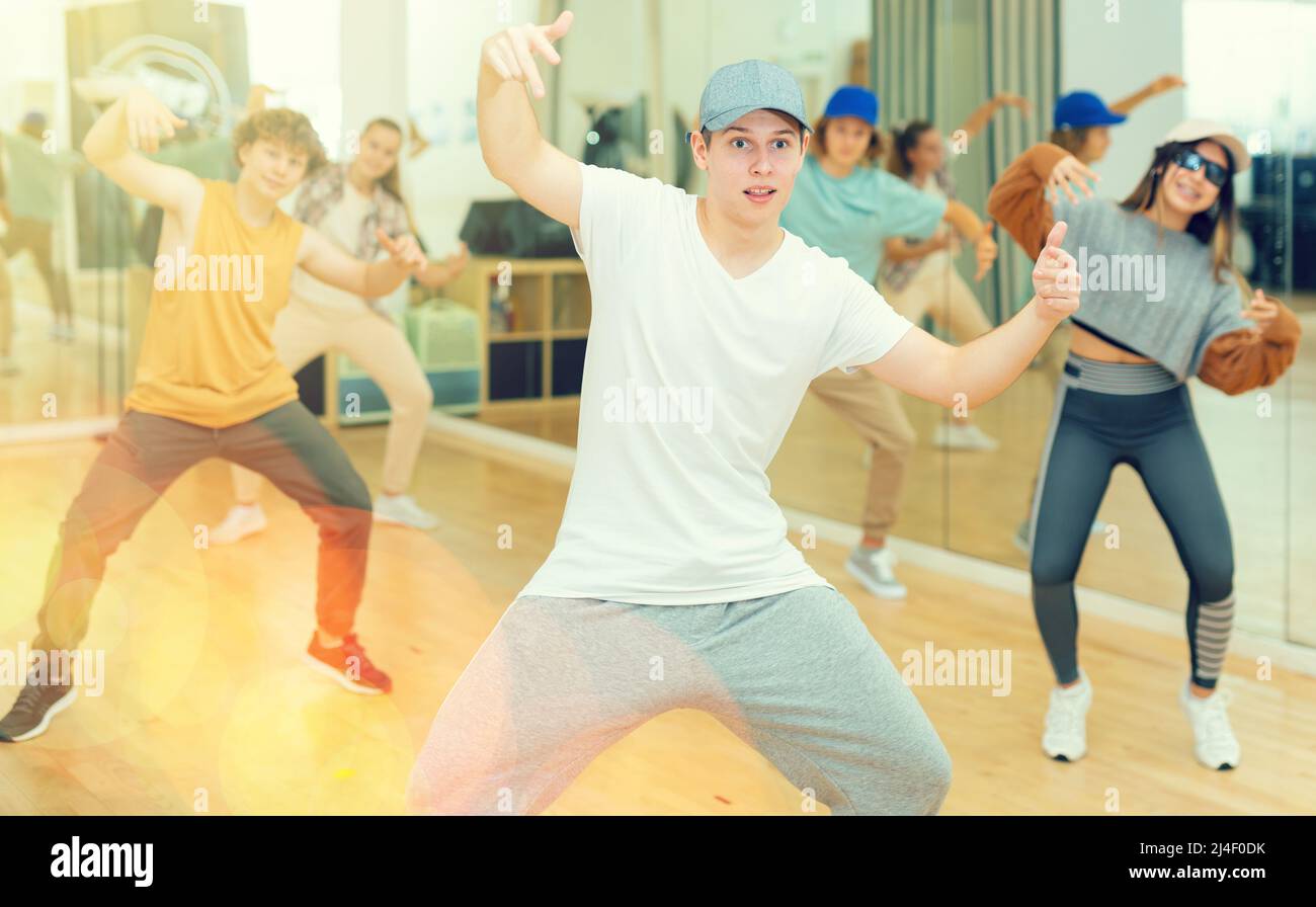 Dancing teen boy hi-res stock photography and images - Alamy