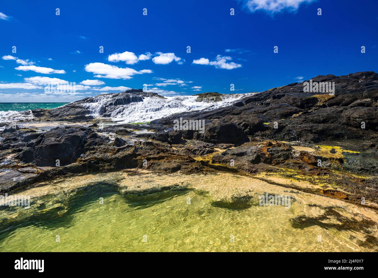 Champagne Pools on Fraser Island, Queensland, Australia Stock Photo - Alamy