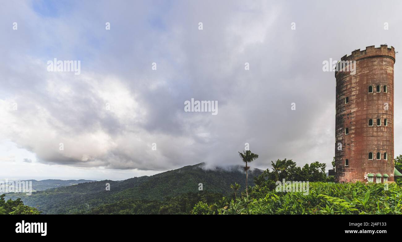view of Yokahu Tower EL Yunque National Forest Puerto Rico Stock Photo ...