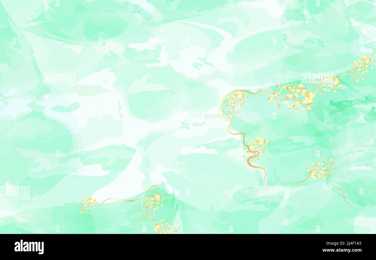 Marble surface. Mint color texture and paint splash.Spring wedding ...