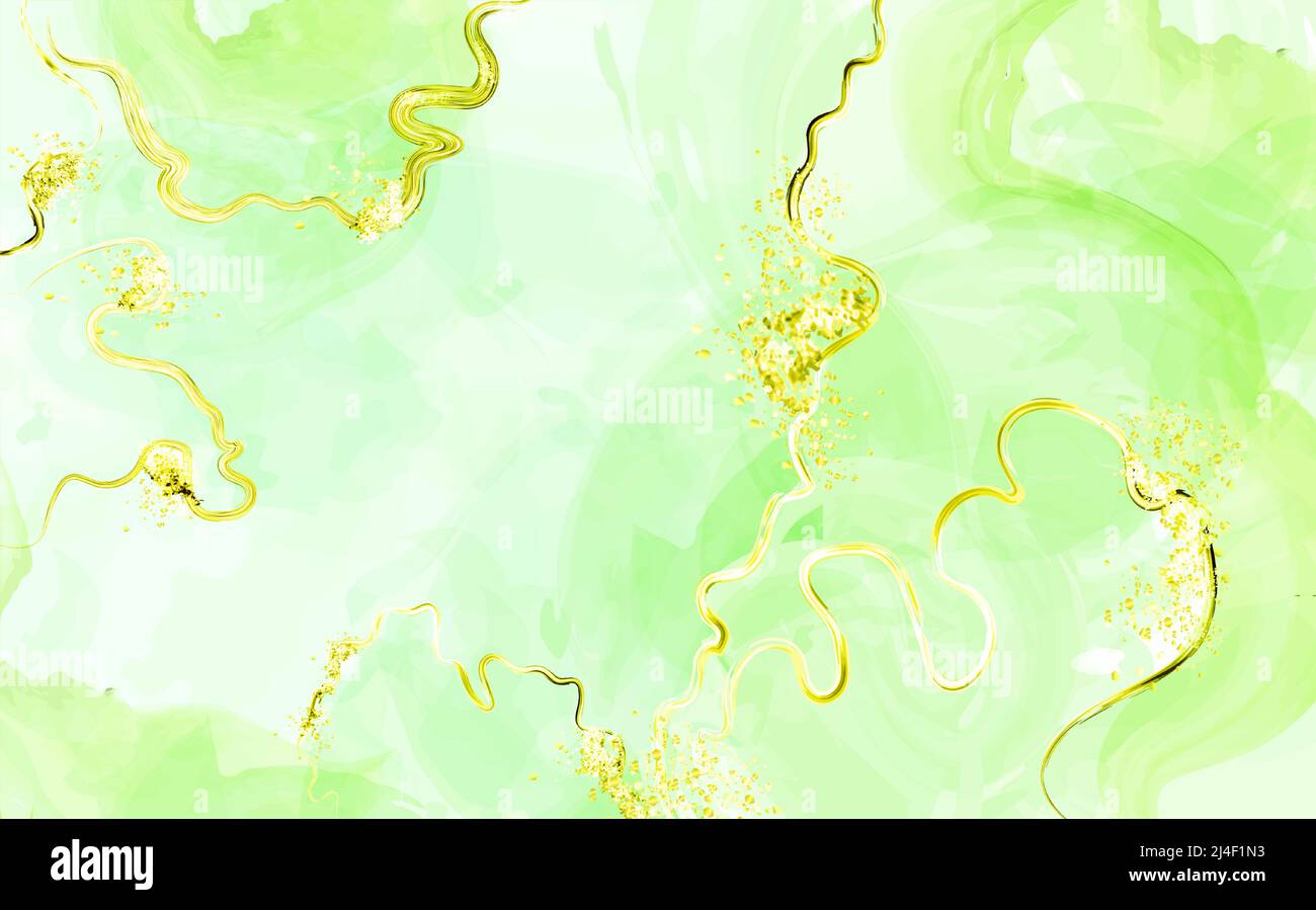 Marble surface. Mint color texture and paint splash.Spring wedding ...