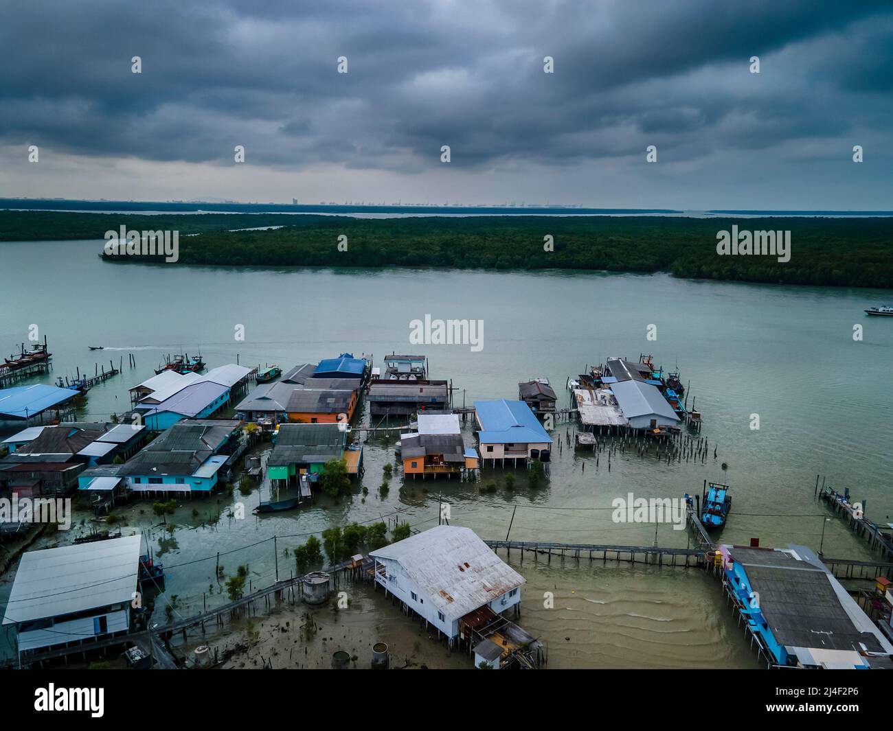 Pulau Ketam or Crab Island located at Kelang Selangor state of Malaysia ...