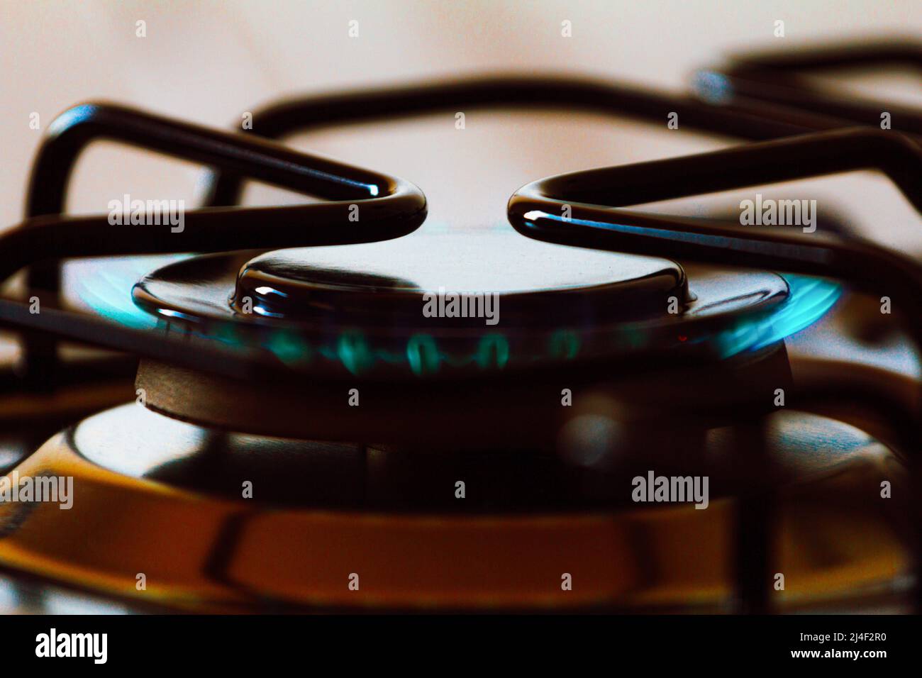 Brazil. 14th Apr, 2022. In this photo illustration the blue flame ...