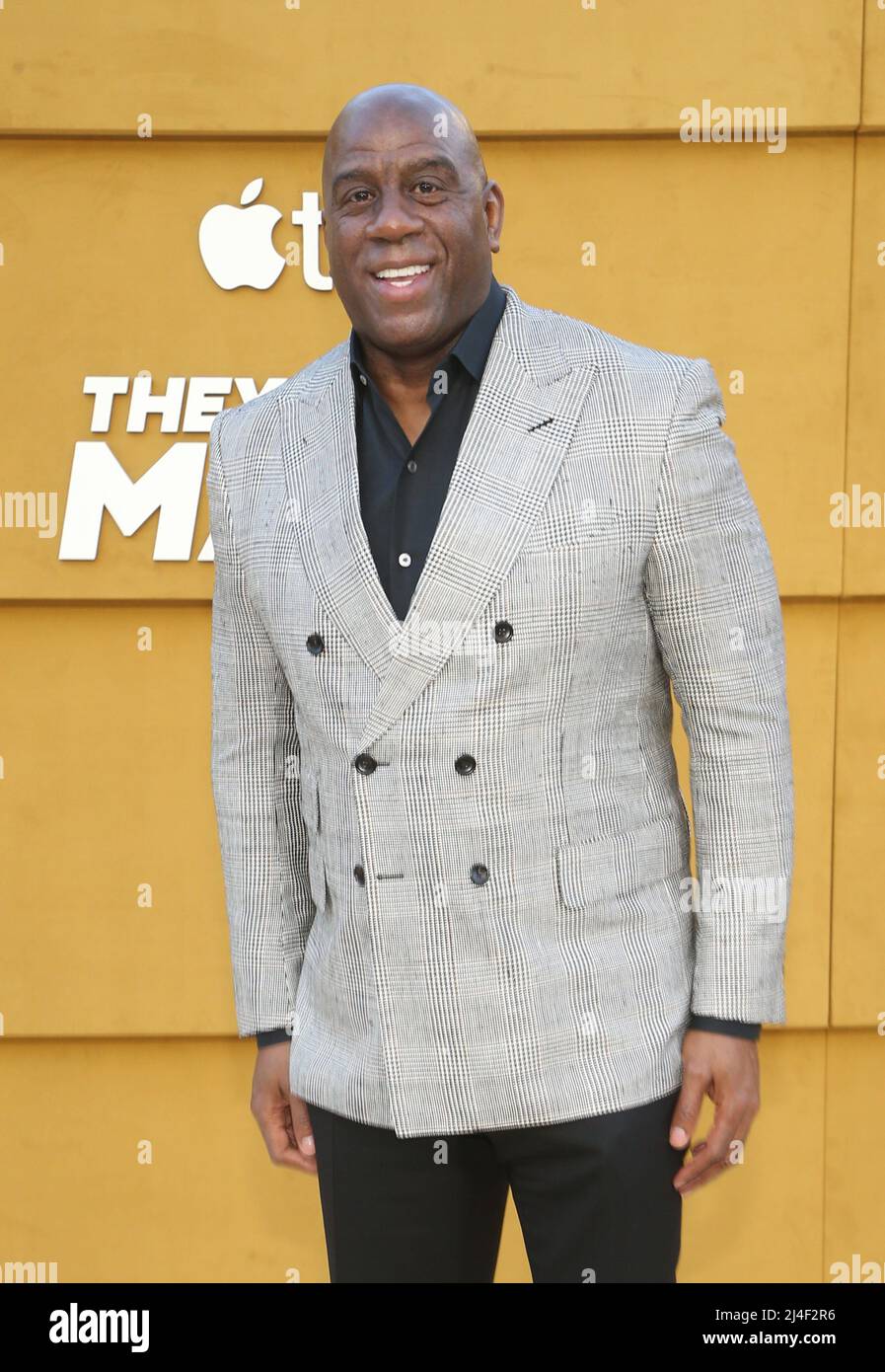 Los Angeles, Ca. 14th Apr, 2022. Magic Johnson at the Apple TV premiere ...
