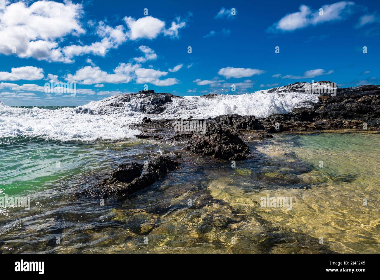 Champagne Pools on Fraser Island, Queensland, Australia Stock Photo - Alamy