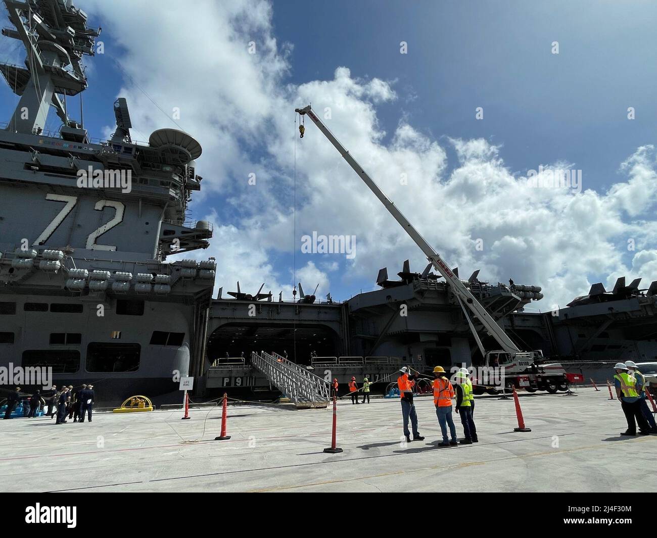 NAVAL BASE GUAM (March 2, 2022) - Nimitz-class aircraft carrier USS Abraham Lincoln (CVN 72 ...