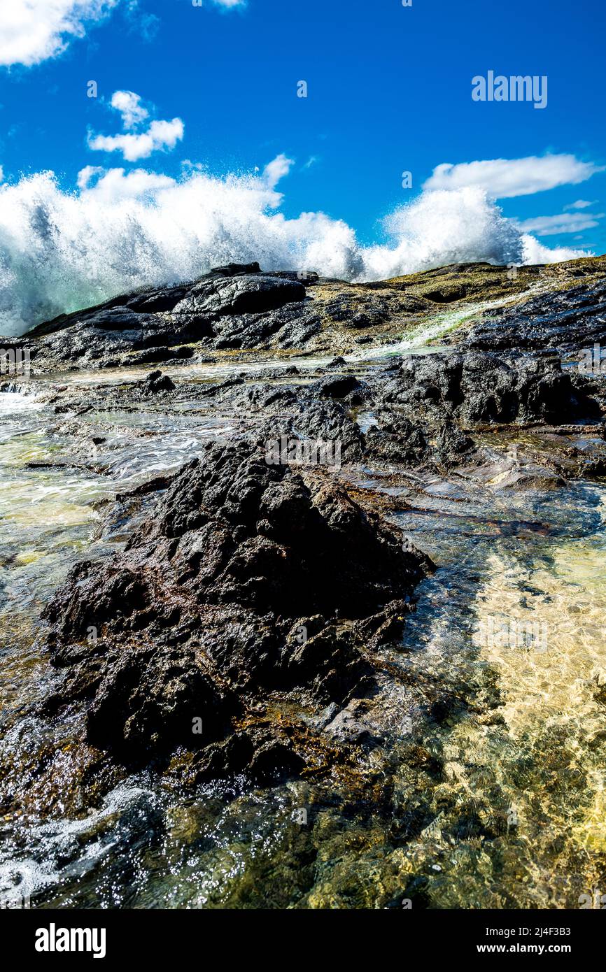 Champagne Pools on Fraser Island, Queensland, Australia Stock Photo - Alamy