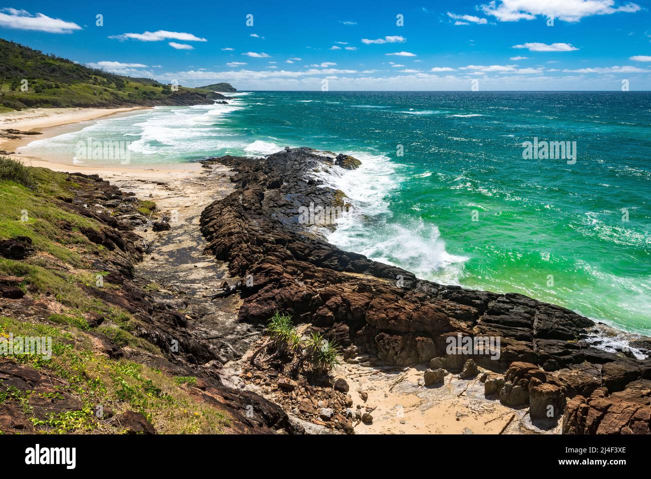 Champagne Pools on Fraser Island, Queensland, Australia Stock Photo - Alamy