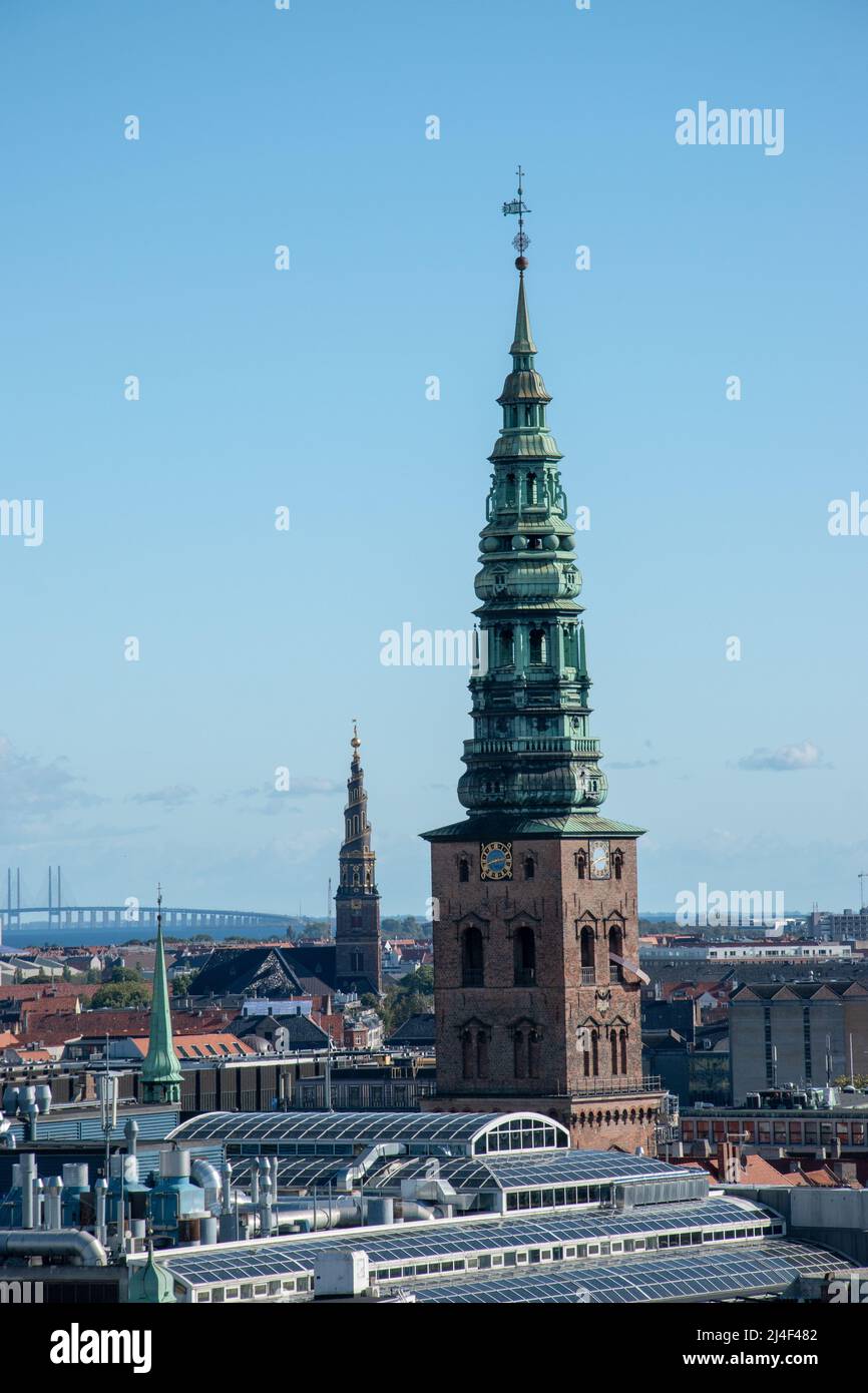 View from the Round Tower, Copenhagen, Denmark Stock Photo - Alamy