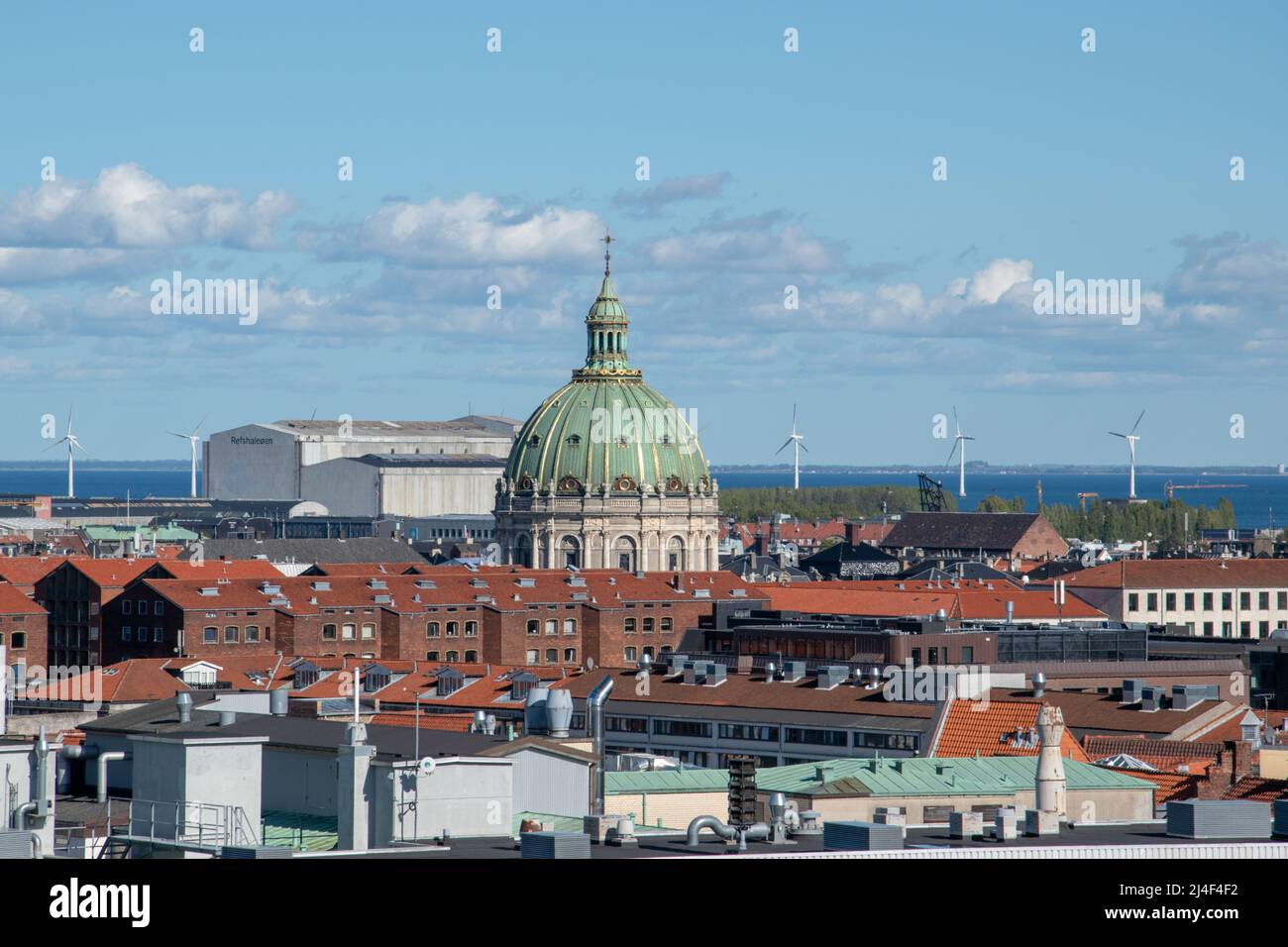 View from the Round Tower, Copenhagen, Denmark Stock Photo - Alamy